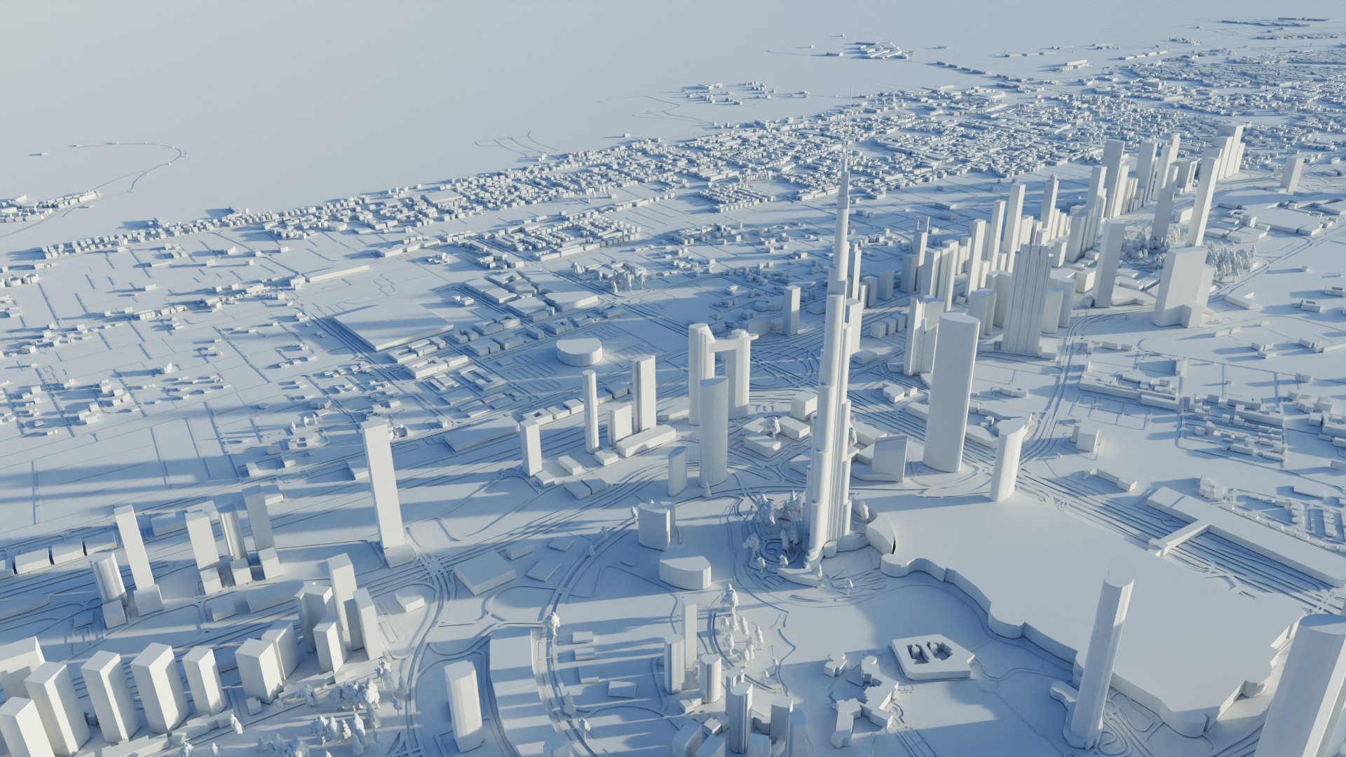 3D Dubai City Map - TurboSquid 1841145