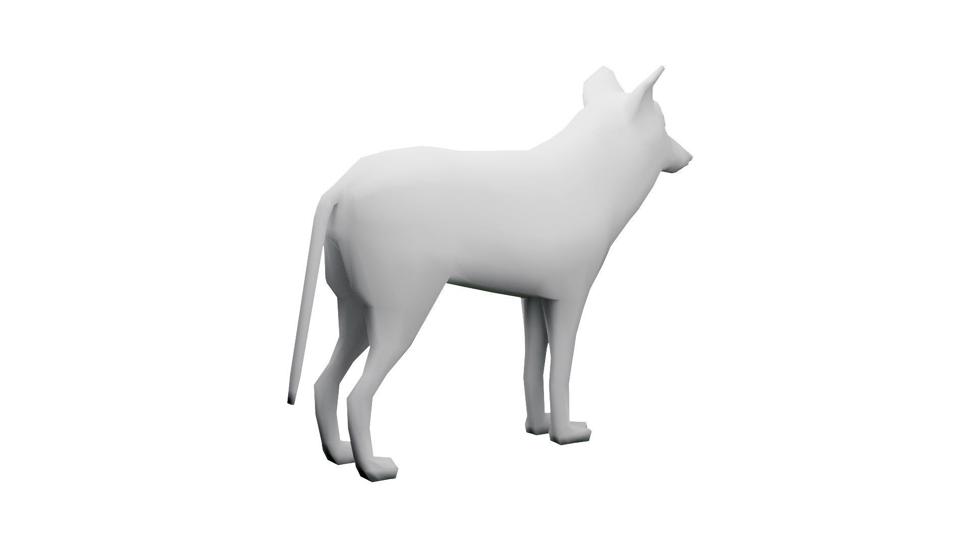 3D Coyote Low Poly - TurboSquid 2188909