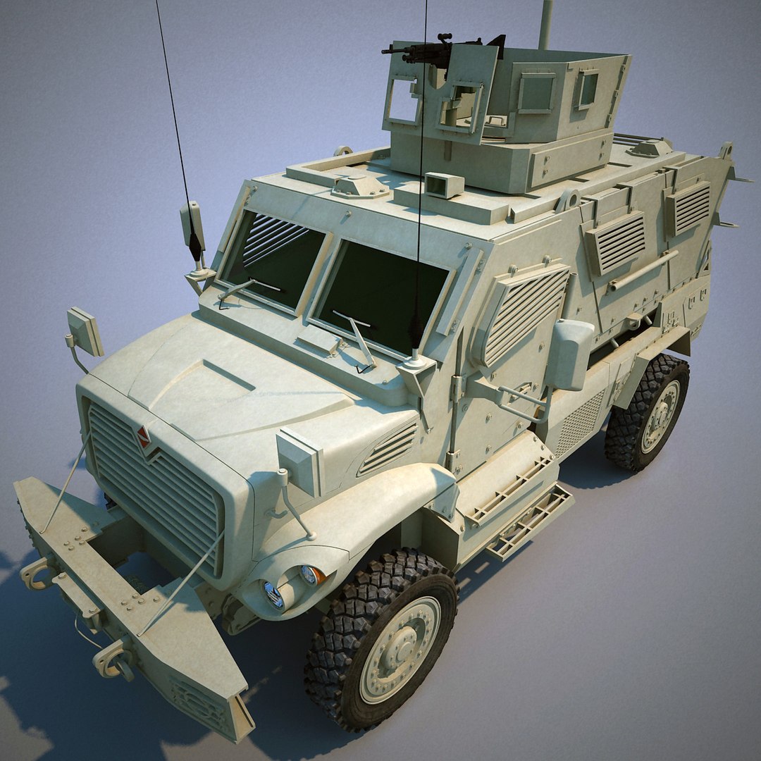 3d C4d Maxxpro Mrap Armoured Fighting Vehicle