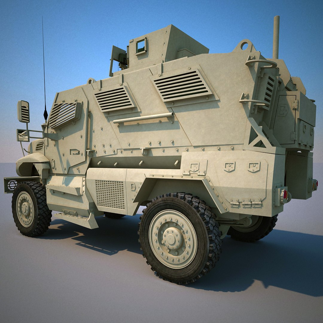 3d C4d Maxxpro Mrap Armoured Fighting Vehicle