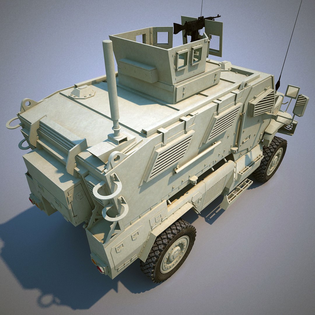 3d C4d Maxxpro Mrap Armoured Fighting Vehicle