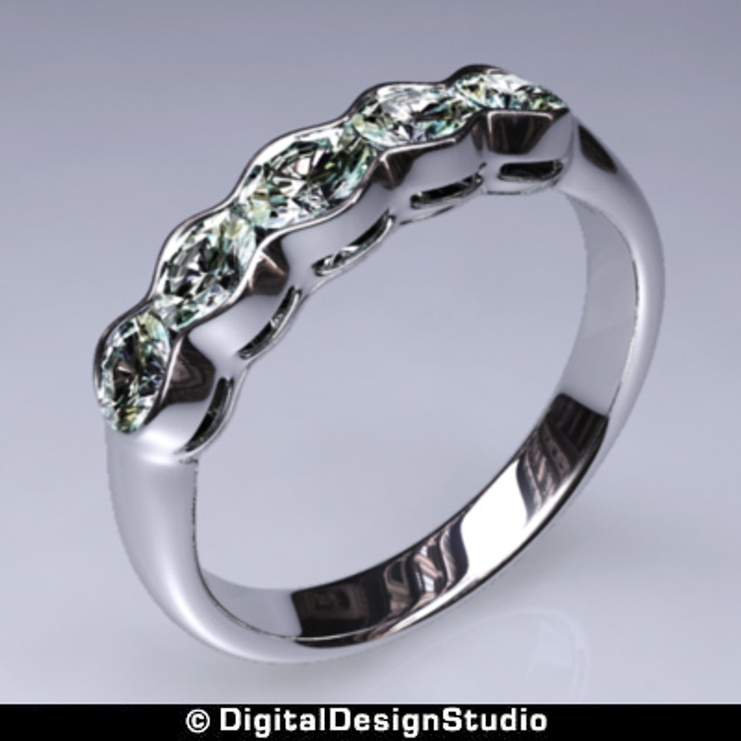 Ring Diamond 160 3d Obj