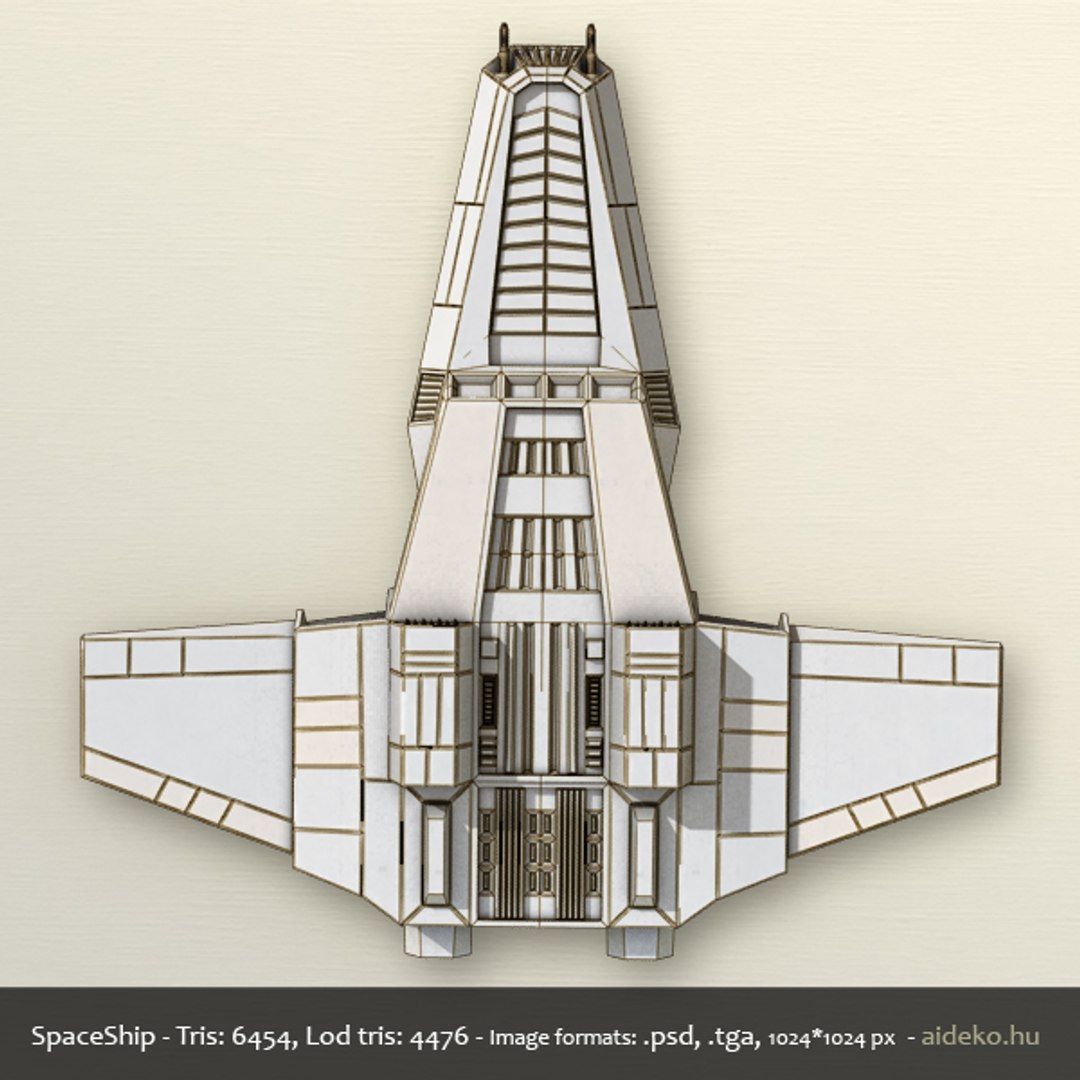 Spaceship Space Ship 3d Fbx