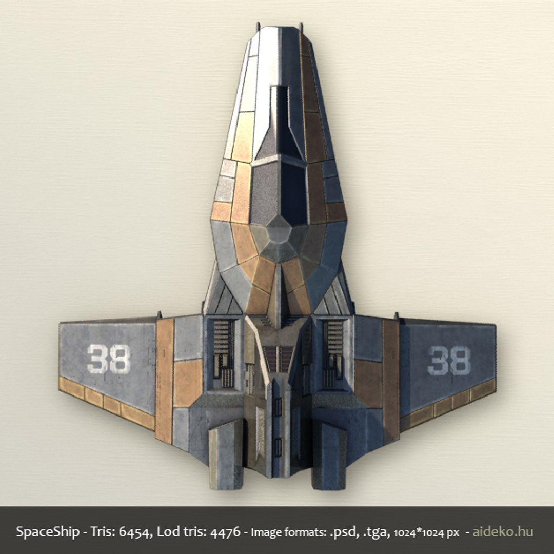 Spaceship Space Ship 3d Fbx