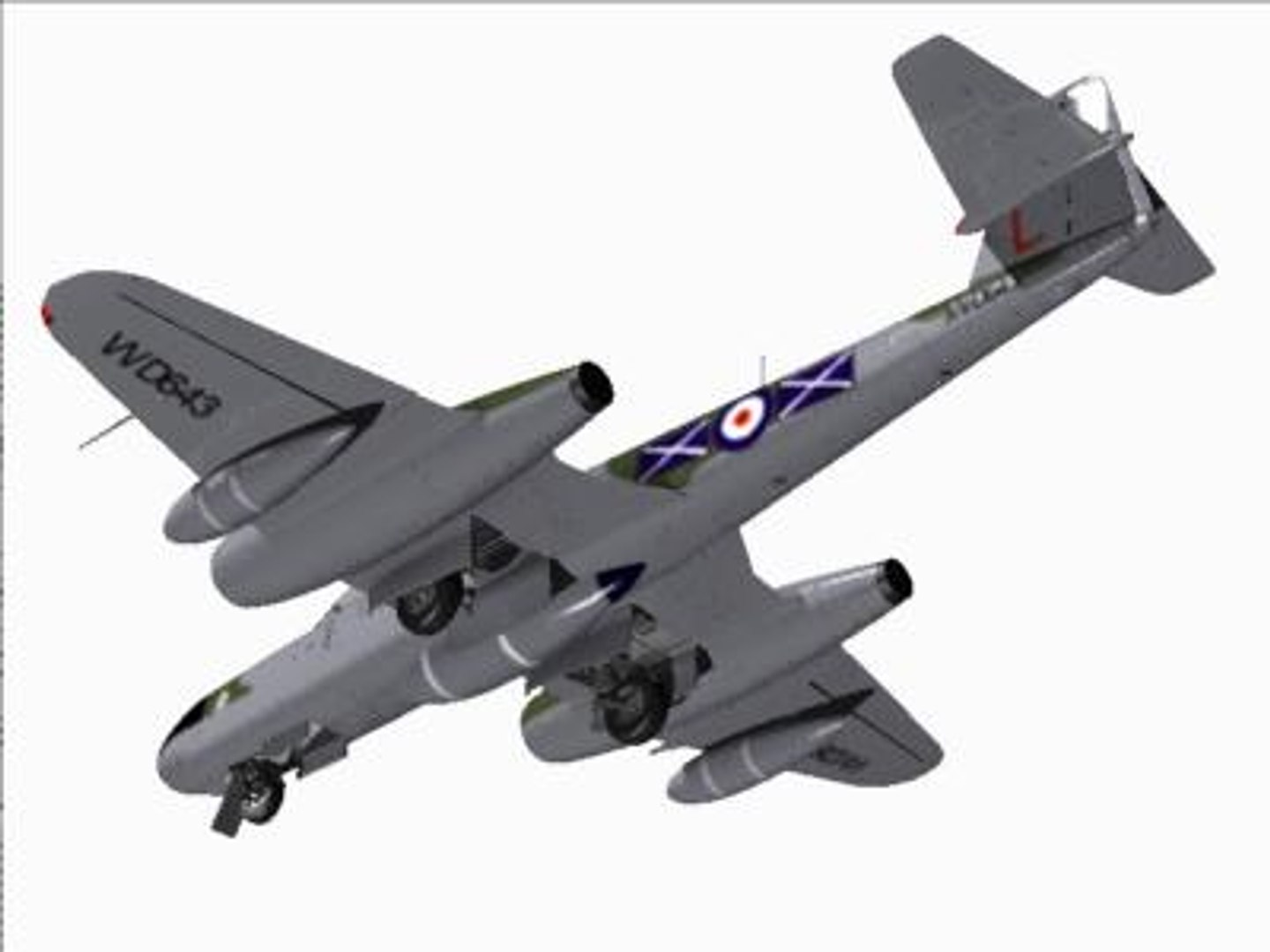 armstrong whitworth meteor nf11 3d model