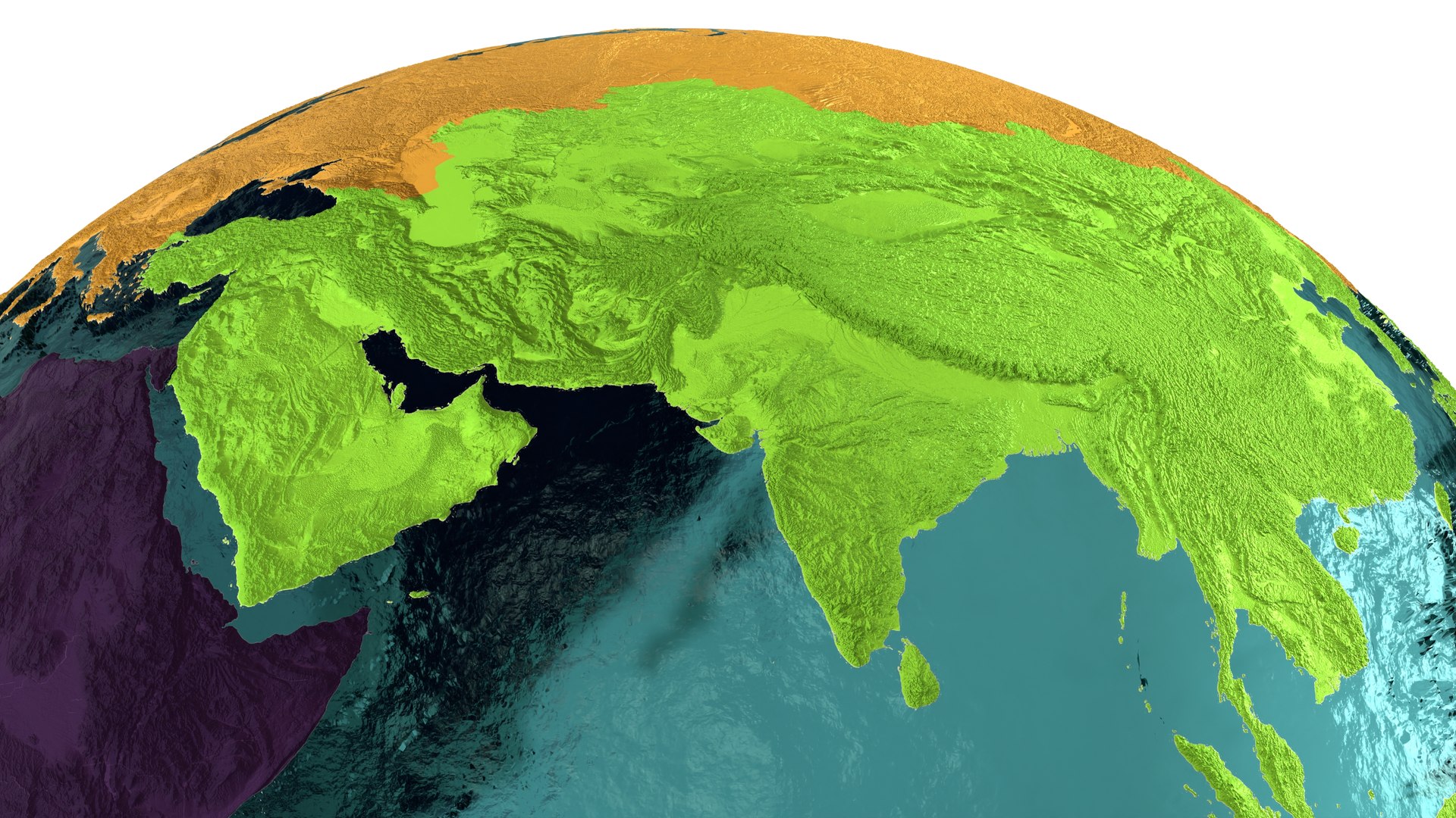 3D Model Earth Water 3D Globe Continents - TurboSquid 2347565