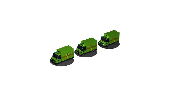 3D Biohazard cargo transportation vehicle Low poly model - TurboSquid ...