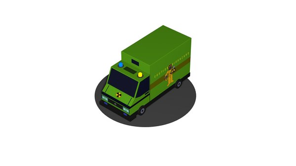 3D Biohazard cargo transportation vehicle Low poly model - TurboSquid ...
