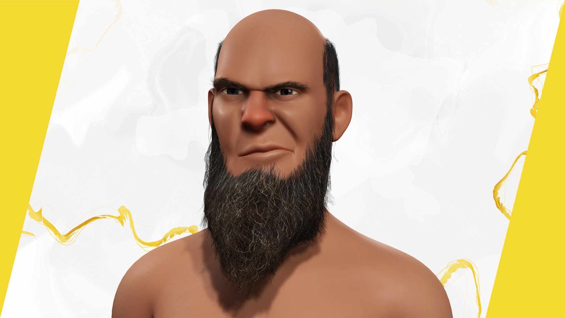 Old Medieval Bearded Man 3D Model - TurboSquid 2279404