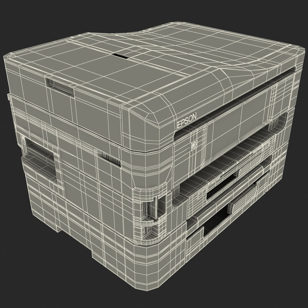 3d model wireless printer epson workforce