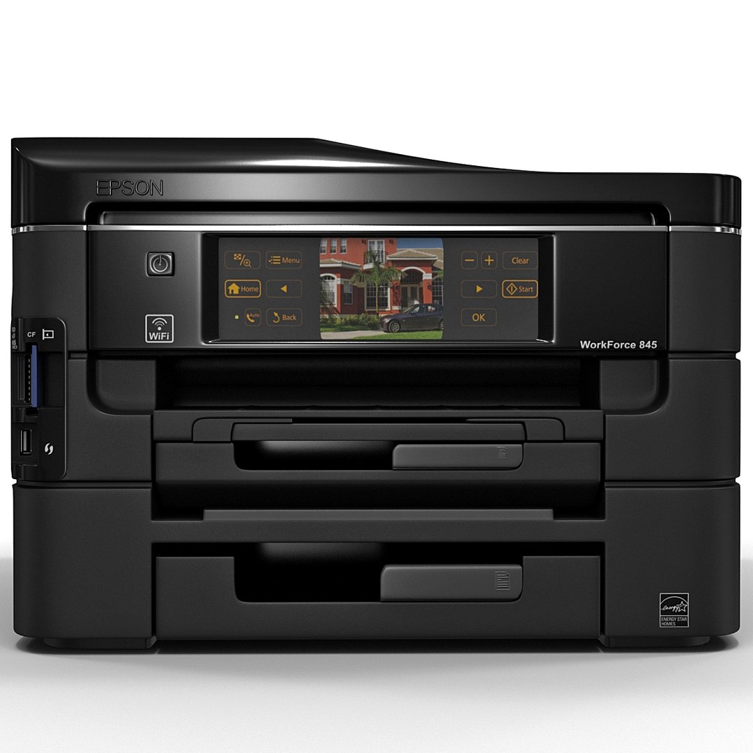 3d model wireless printer epson workforce