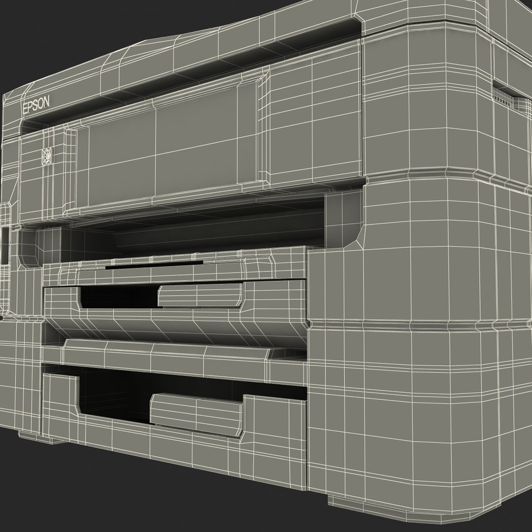 3d model wireless printer epson workforce
