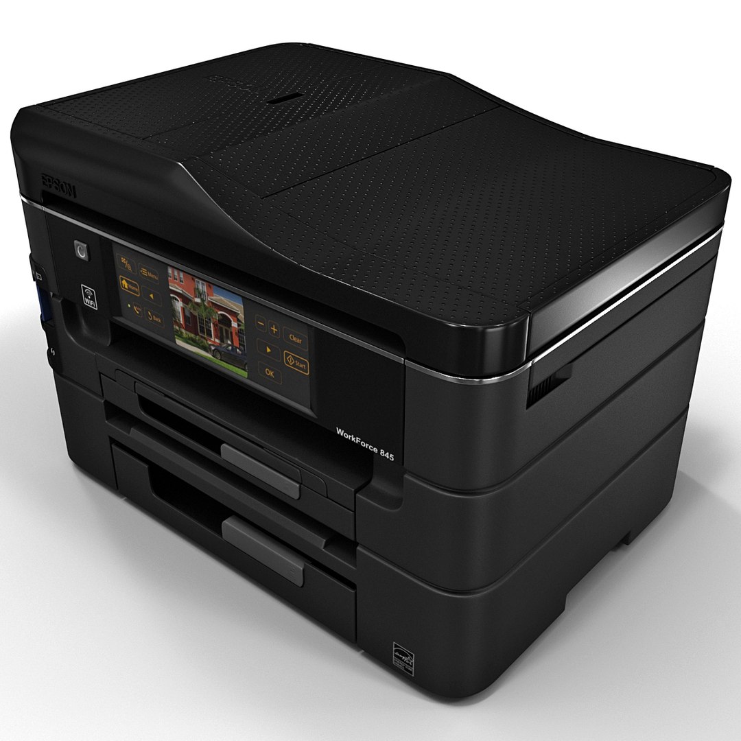3d model wireless printer epson workforce