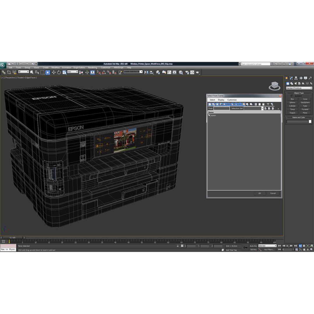 3d model wireless printer epson workforce