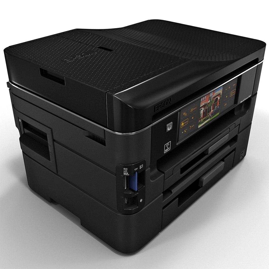3d model wireless printer epson workforce