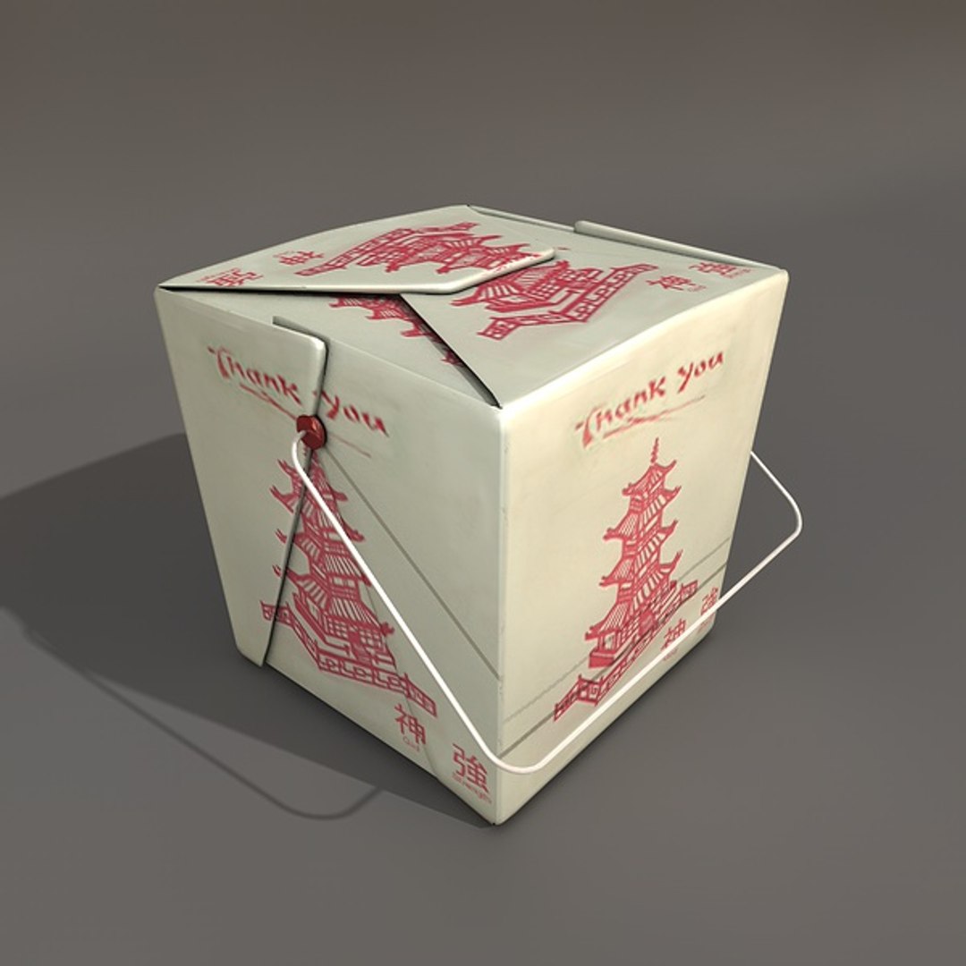 Take-away Food Box 3d Model