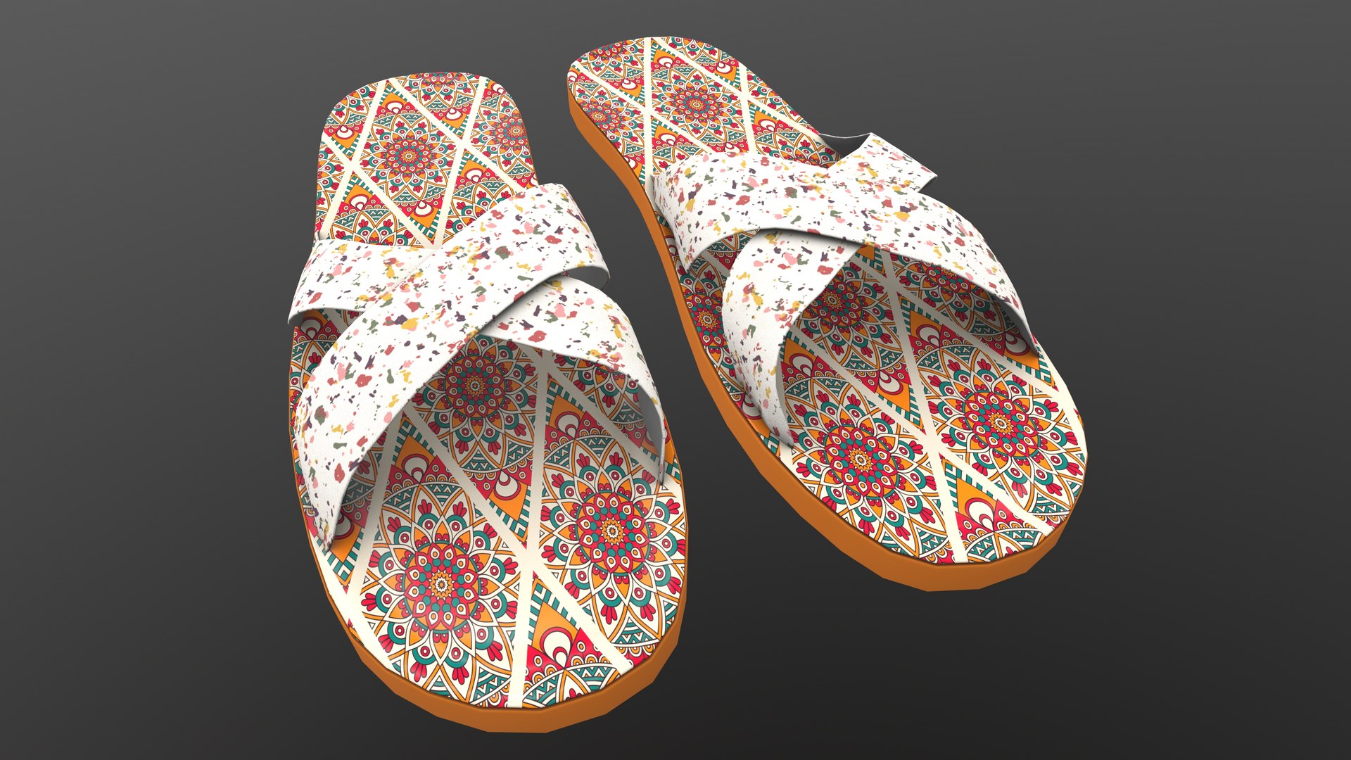 Designer Slipper 3D Model AR VR PBR 3D Model - TurboSquid 1989649