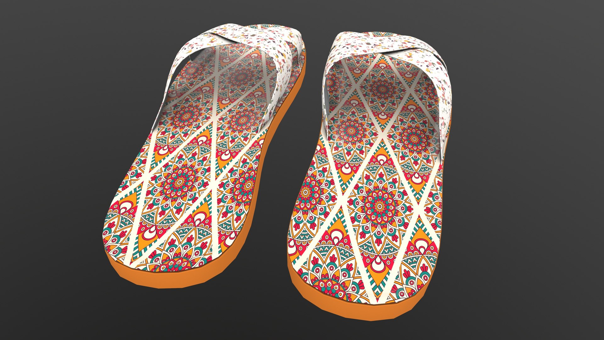 Designer Slipper 3D Model AR VR PBR 3D Model - TurboSquid 1989649