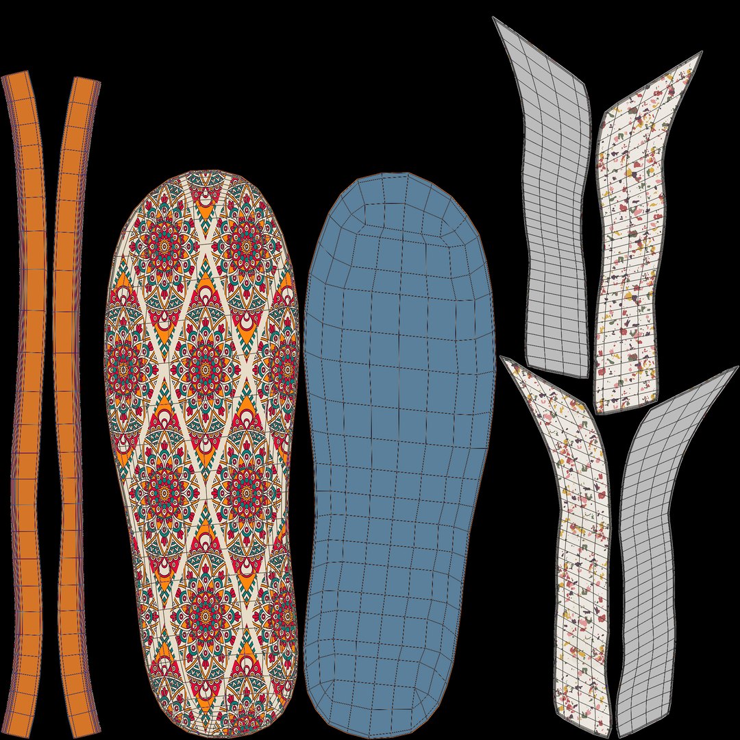 Designer Slipper 3D Model AR VR PBR 3D Model - TurboSquid 1989649