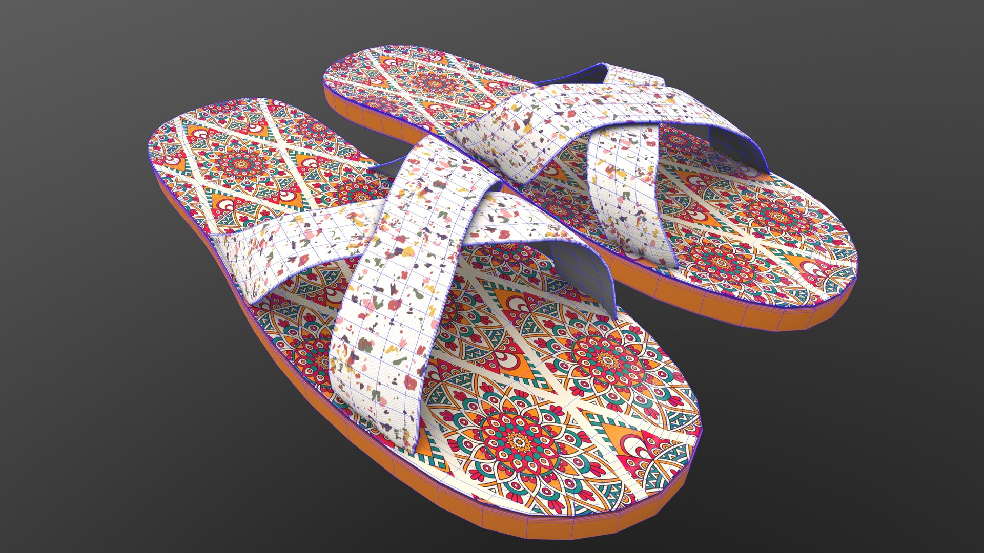 Designer Slipper 3D Model AR VR PBR 3D Model - TurboSquid 1989649