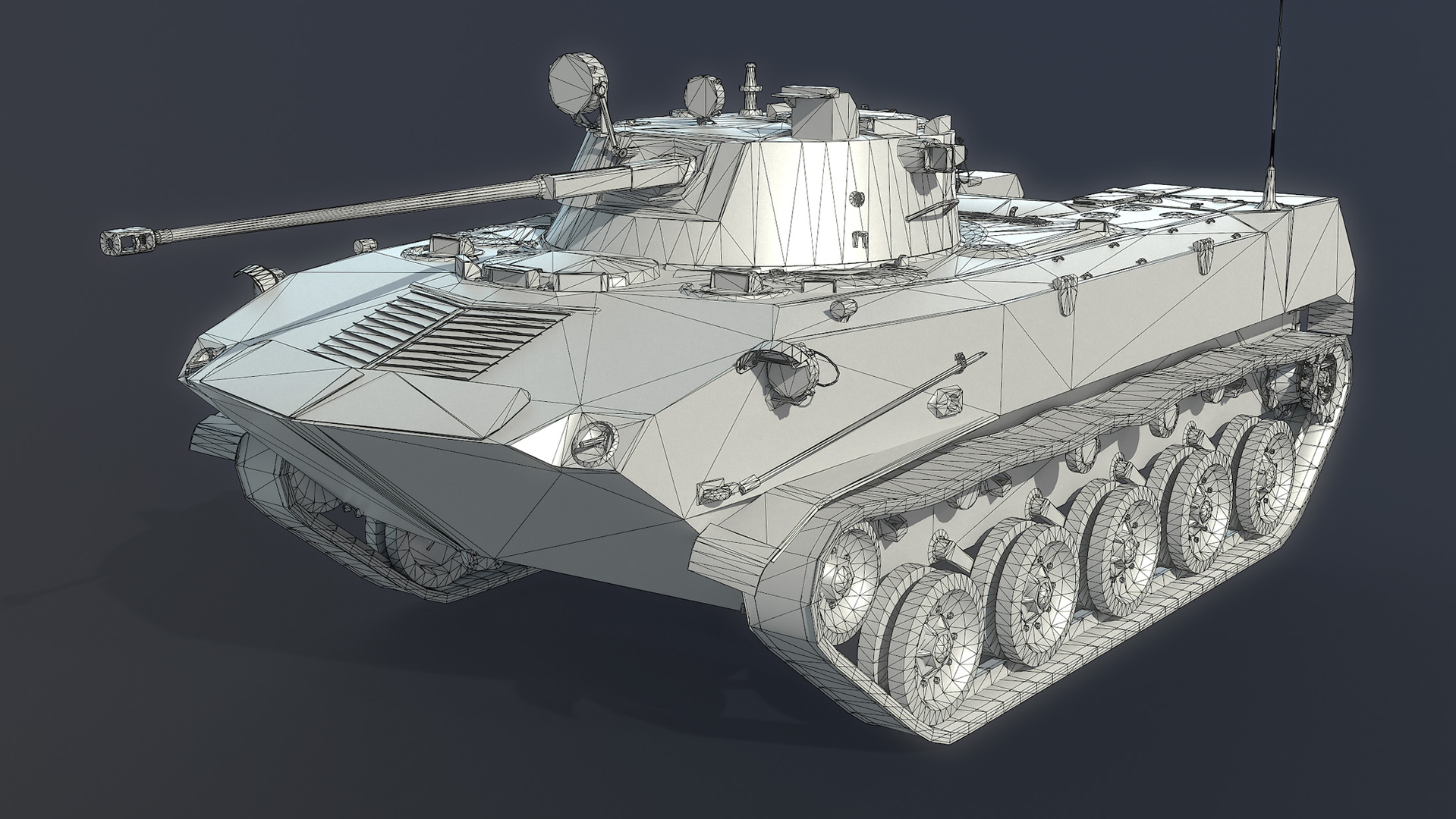 BMD-2 LOD1 Low-Poly 3D model - TurboSquid 1821734