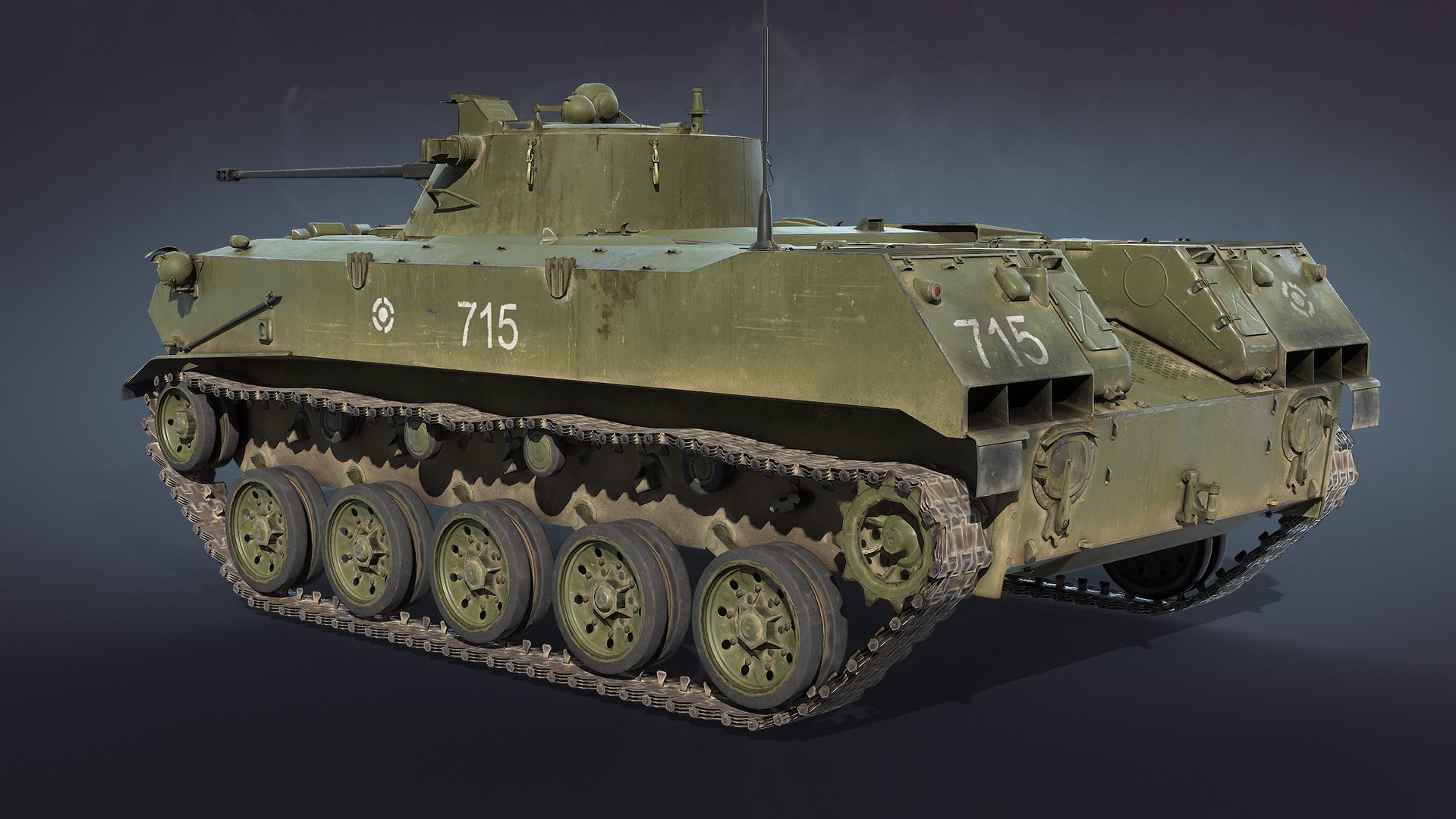 BMD-2 LOD1 Low-Poly 3D Model - TurboSquid 1821734
