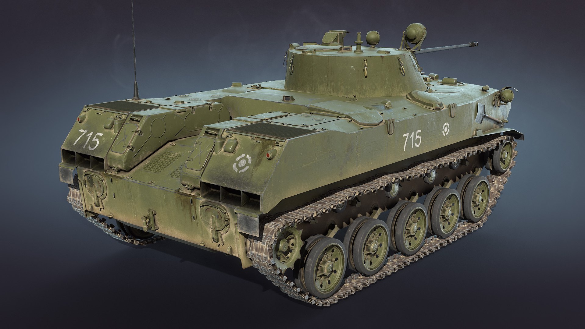 BMD-2 LOD1 Low-Poly 3D Model - TurboSquid 1821734