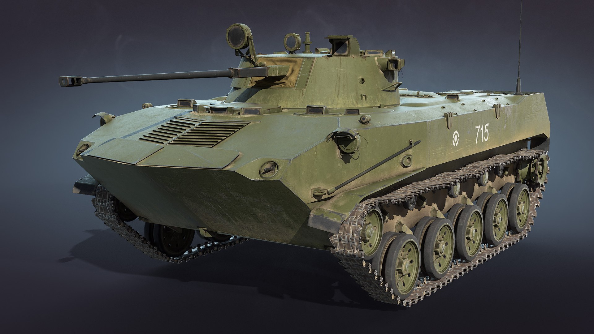 BMD-2 LOD1 Low-Poly 3D Model - TurboSquid 1821734