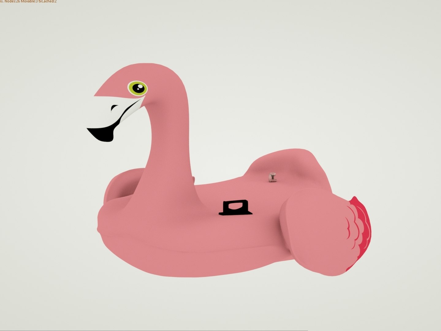 Inflatable Flamingo Floatie 3D Model - TurboSquid 1665300