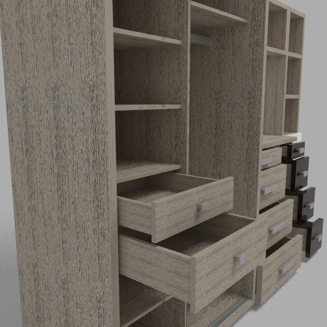 3D Sliding Wardrobe Model - TurboSquid 1421597
