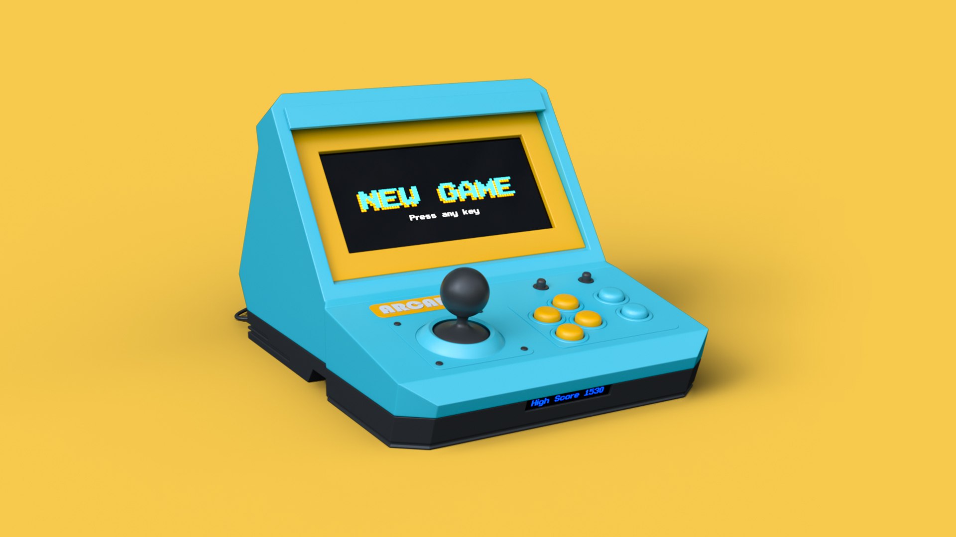 Stylized Retro Arcade 3D Model - TurboSquid 1732075