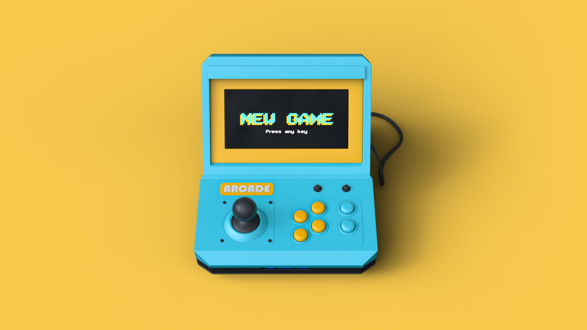 Stylized Retro Arcade 3D Model - TurboSquid 1732075