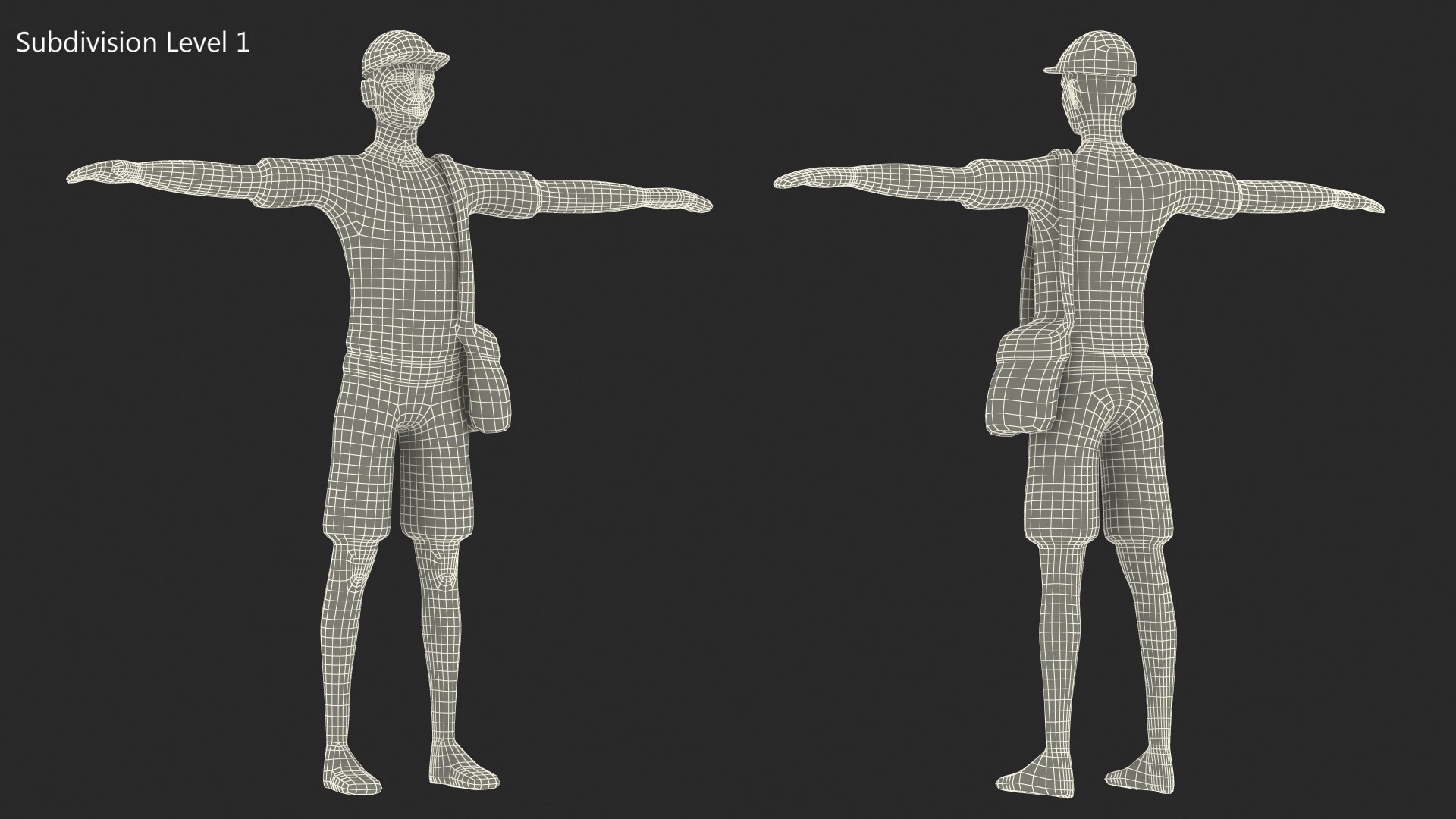 Postman Low Poly Rigged For Maya 3D Model - TurboSquid 2193888
