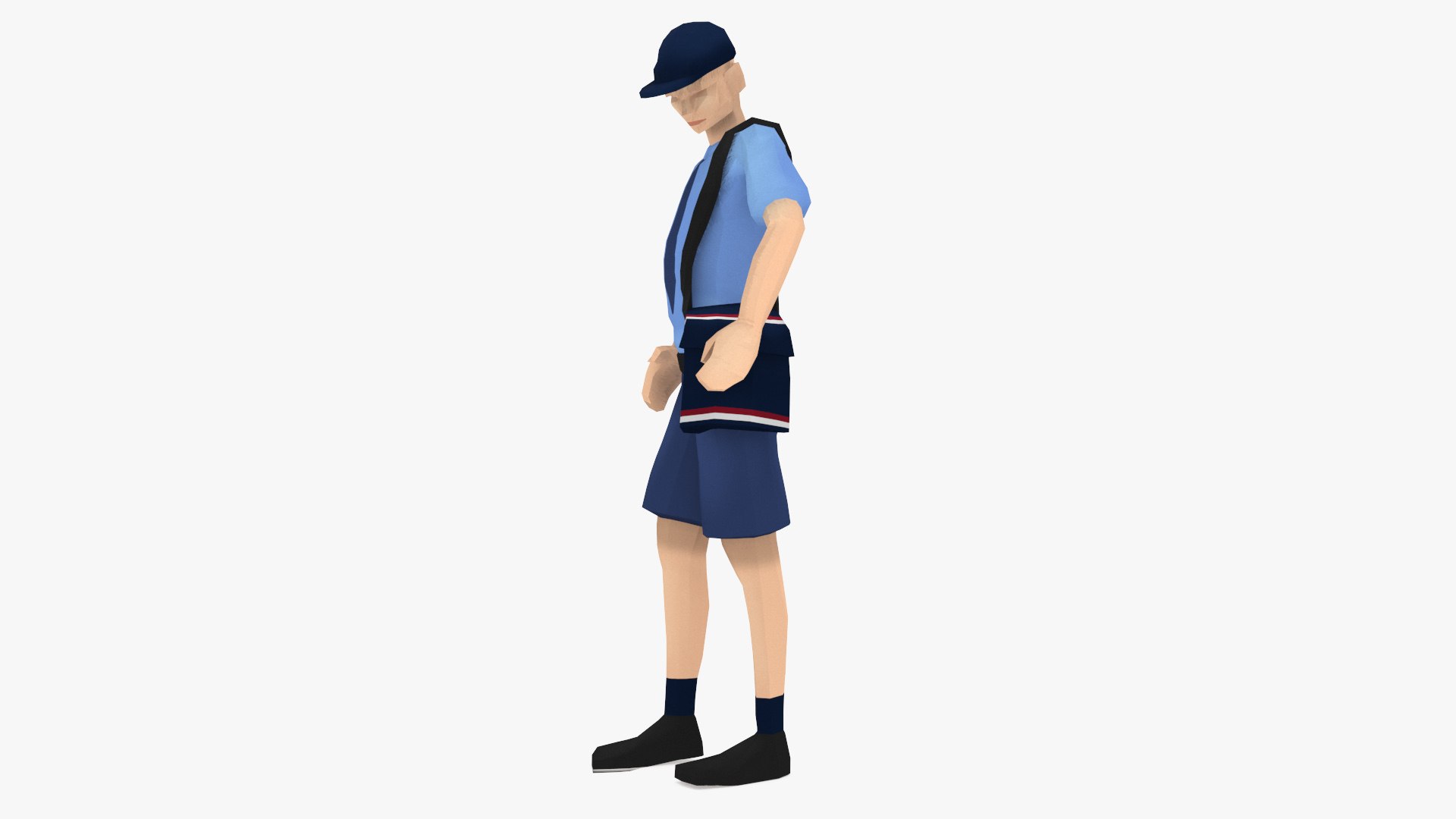 Postman Low Poly Rigged For Maya 3D Model - TurboSquid 2193888