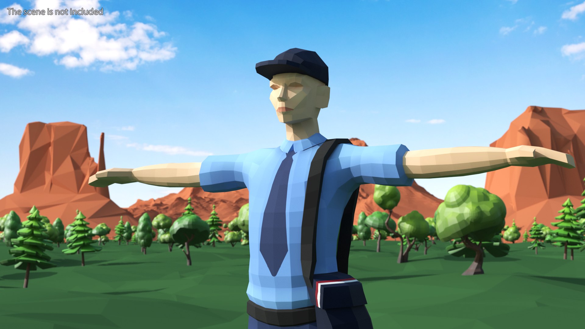 Postman Low Poly Rigged For Maya 3D Model - TurboSquid 2193888