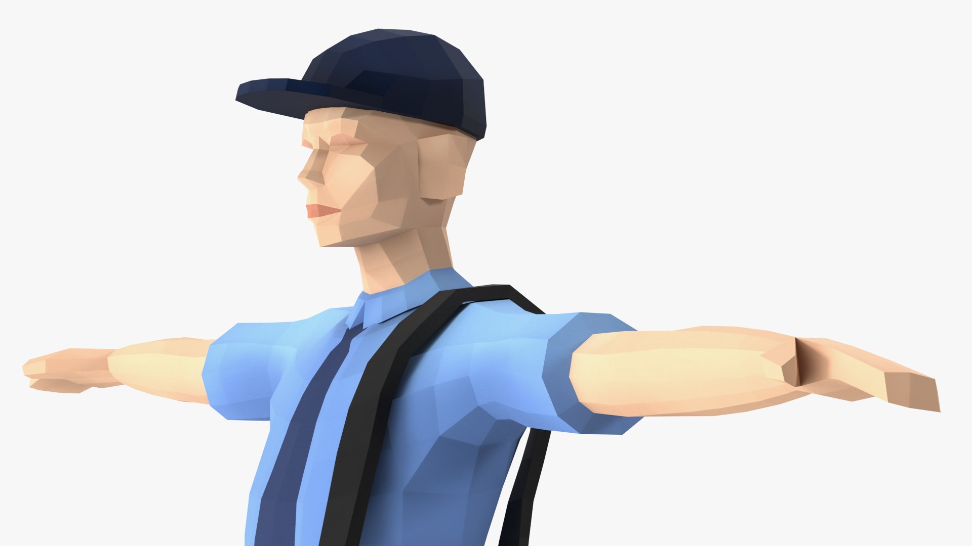 Postman Low Poly Rigged For Maya 3D Model - TurboSquid 2193888