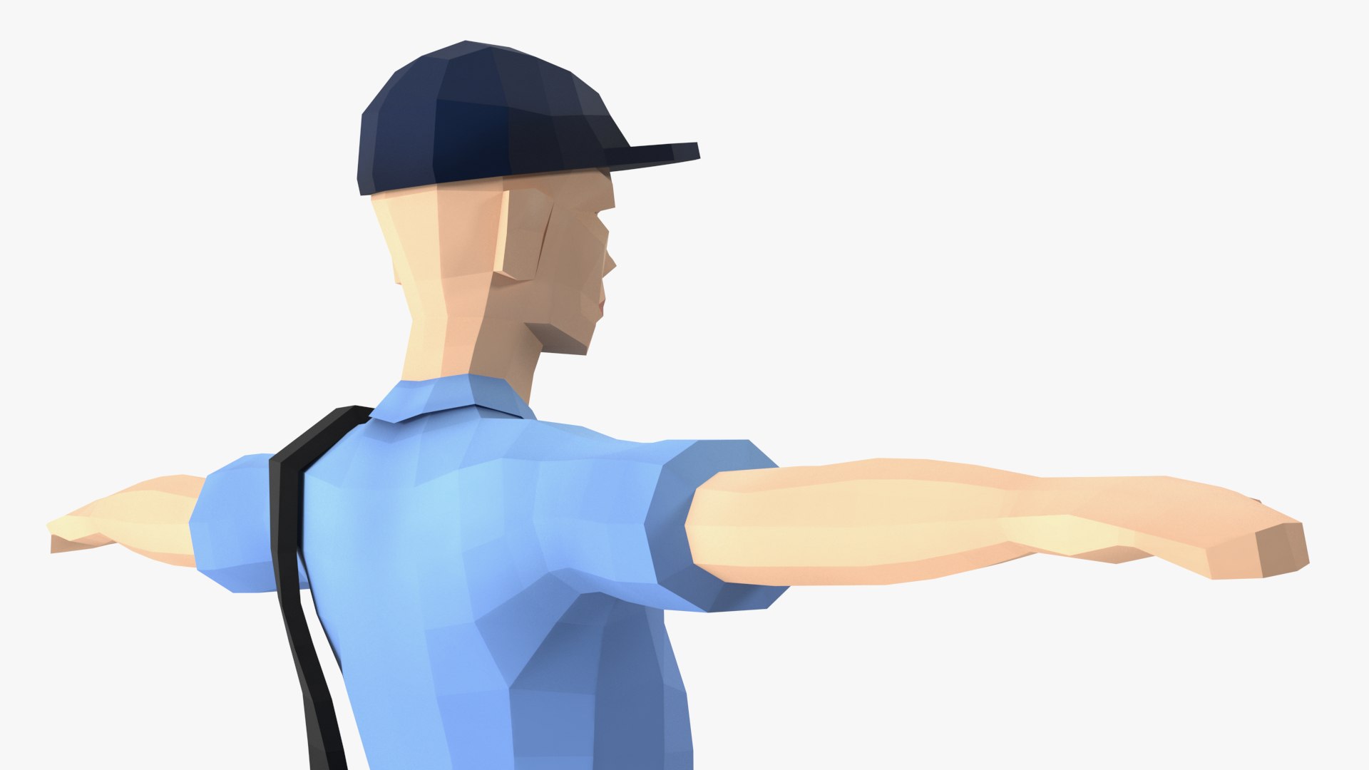 Postman Low Poly Rigged For Maya 3D Model - TurboSquid 2193888