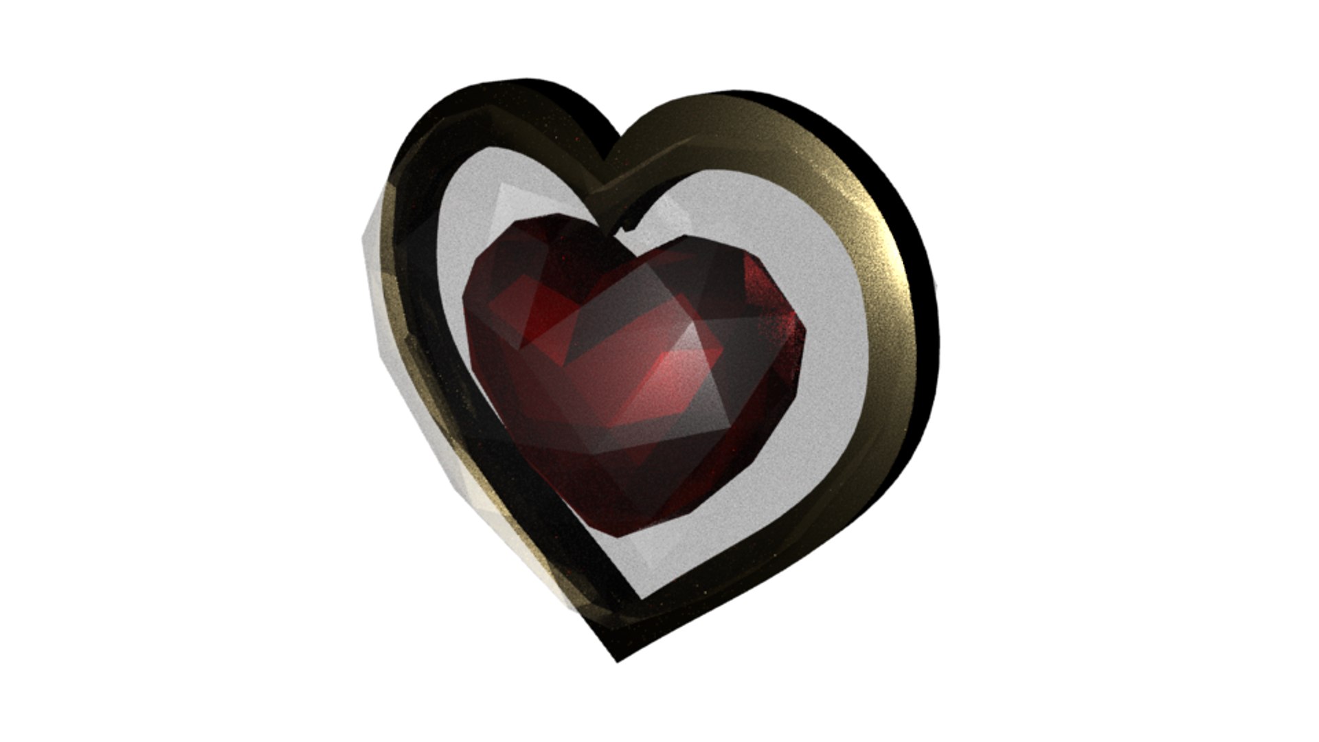 Heart Container Zelda 3D Model - TurboSquid 1607240