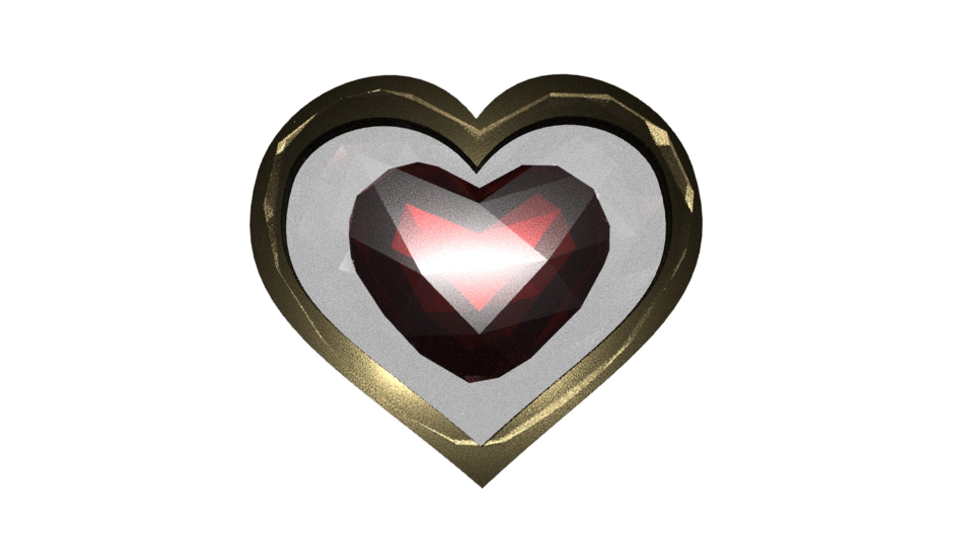 Heart Container Zelda 3D Model - TurboSquid 1607240