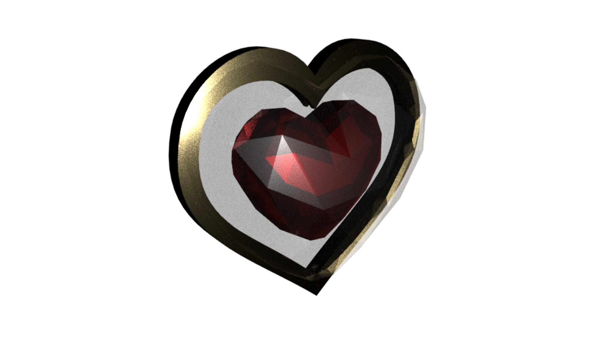 Heart Container Zelda 3D Model - TurboSquid 1607240