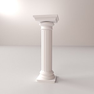 3D Model Greek Column Ionic - TurboSquid 1364222