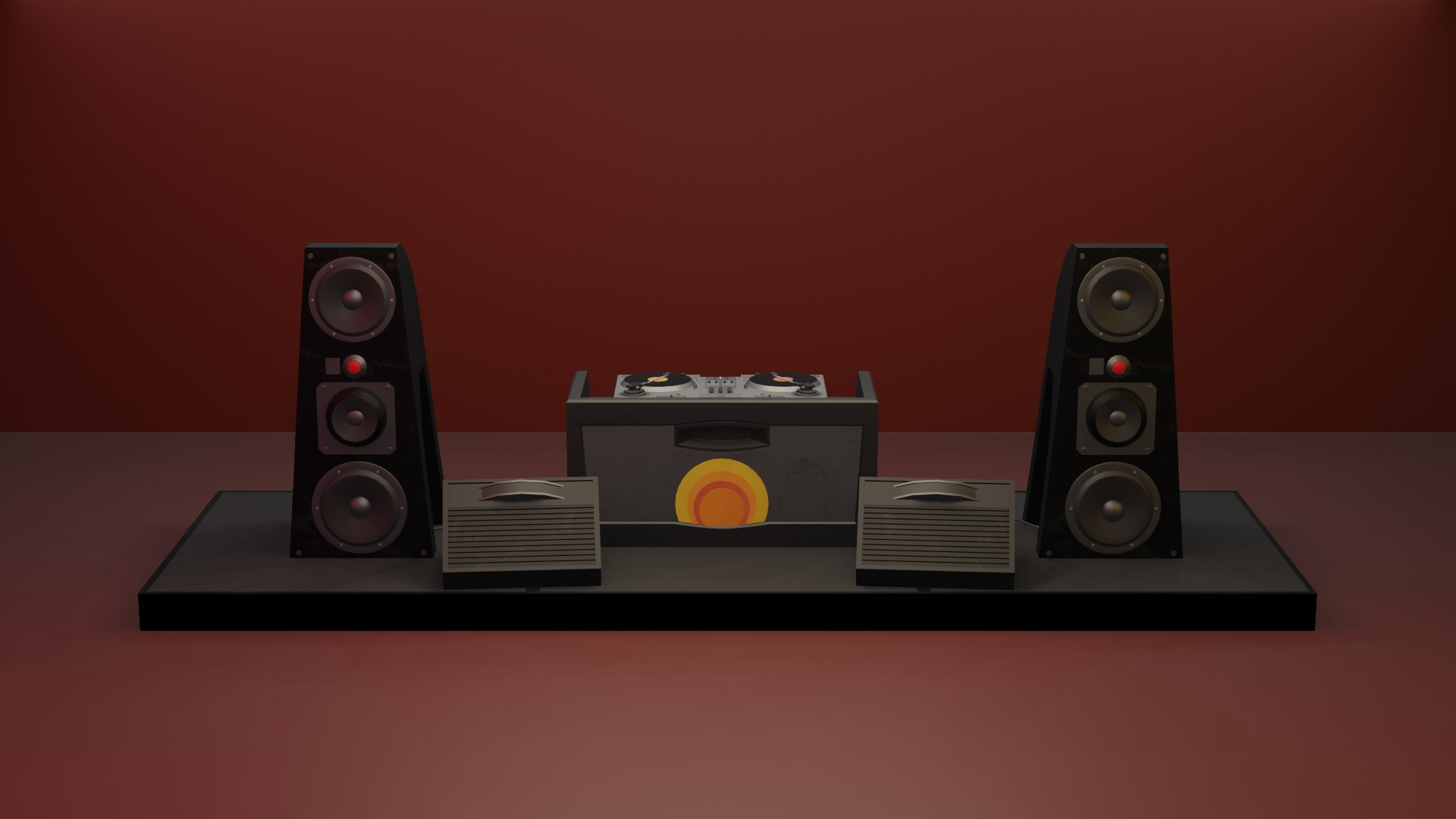 DJ Table 3D - TurboSquid 1988958