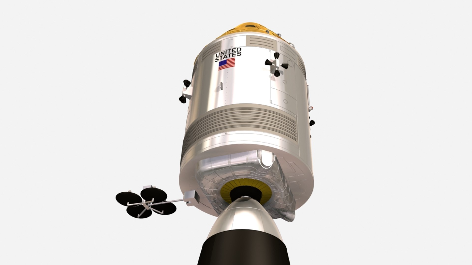 3D Apollo Command Service Module - TurboSquid 1597194