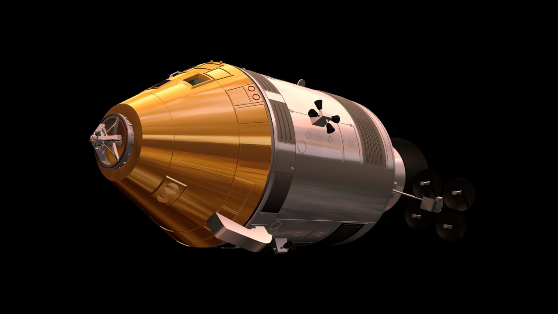 3D Apollo Command Service Module - TurboSquid 1597194