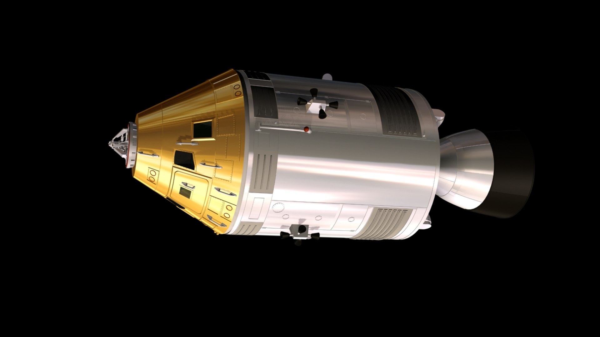3D Apollo Command Service Module - TurboSquid 1597194