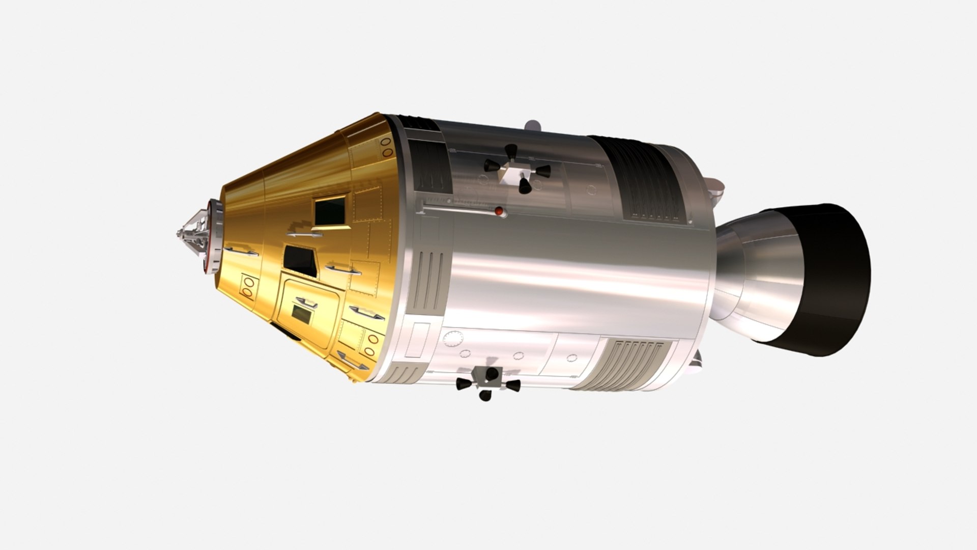 3D Apollo Command Service Module - TurboSquid 1597194