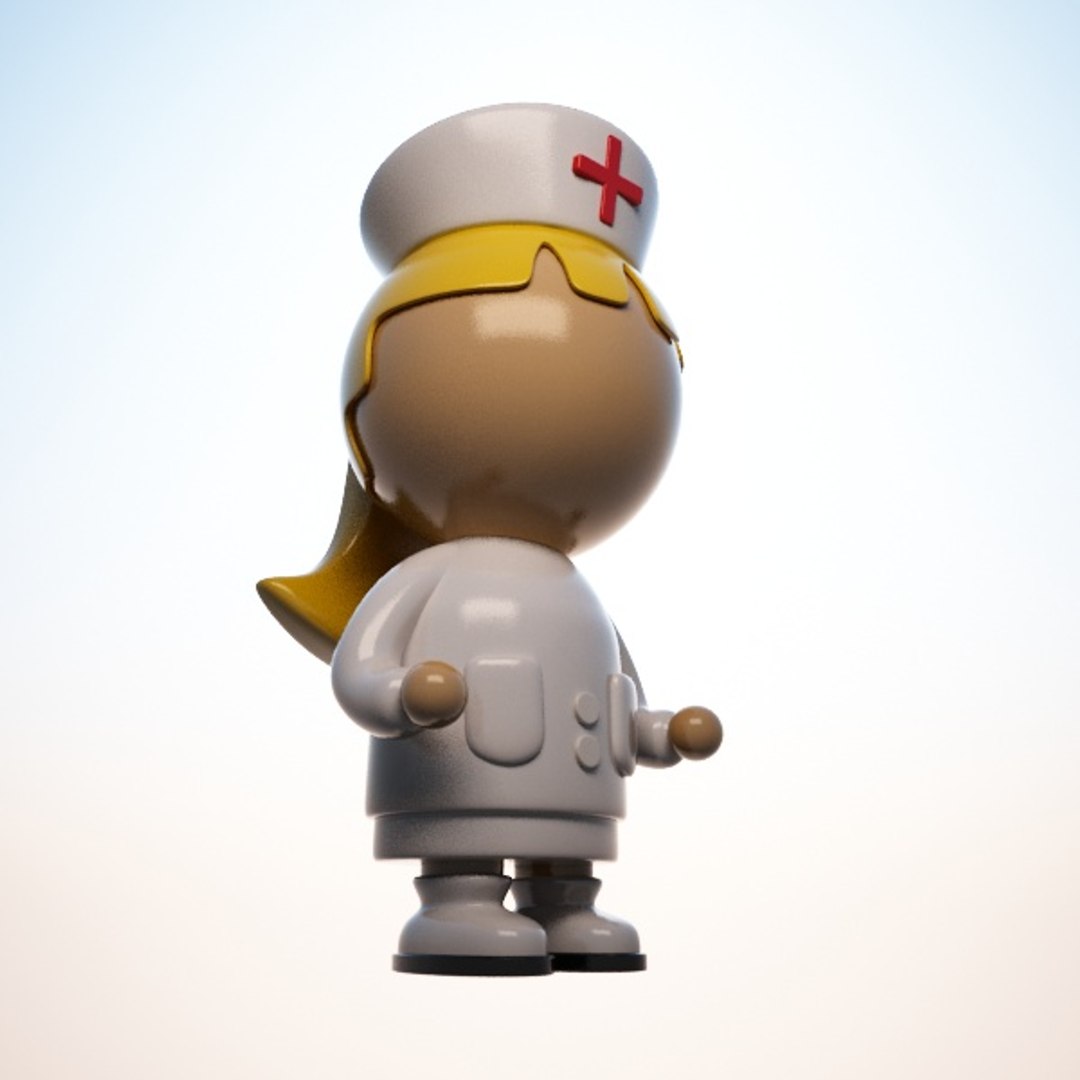 Max Nurse Character Cartoon