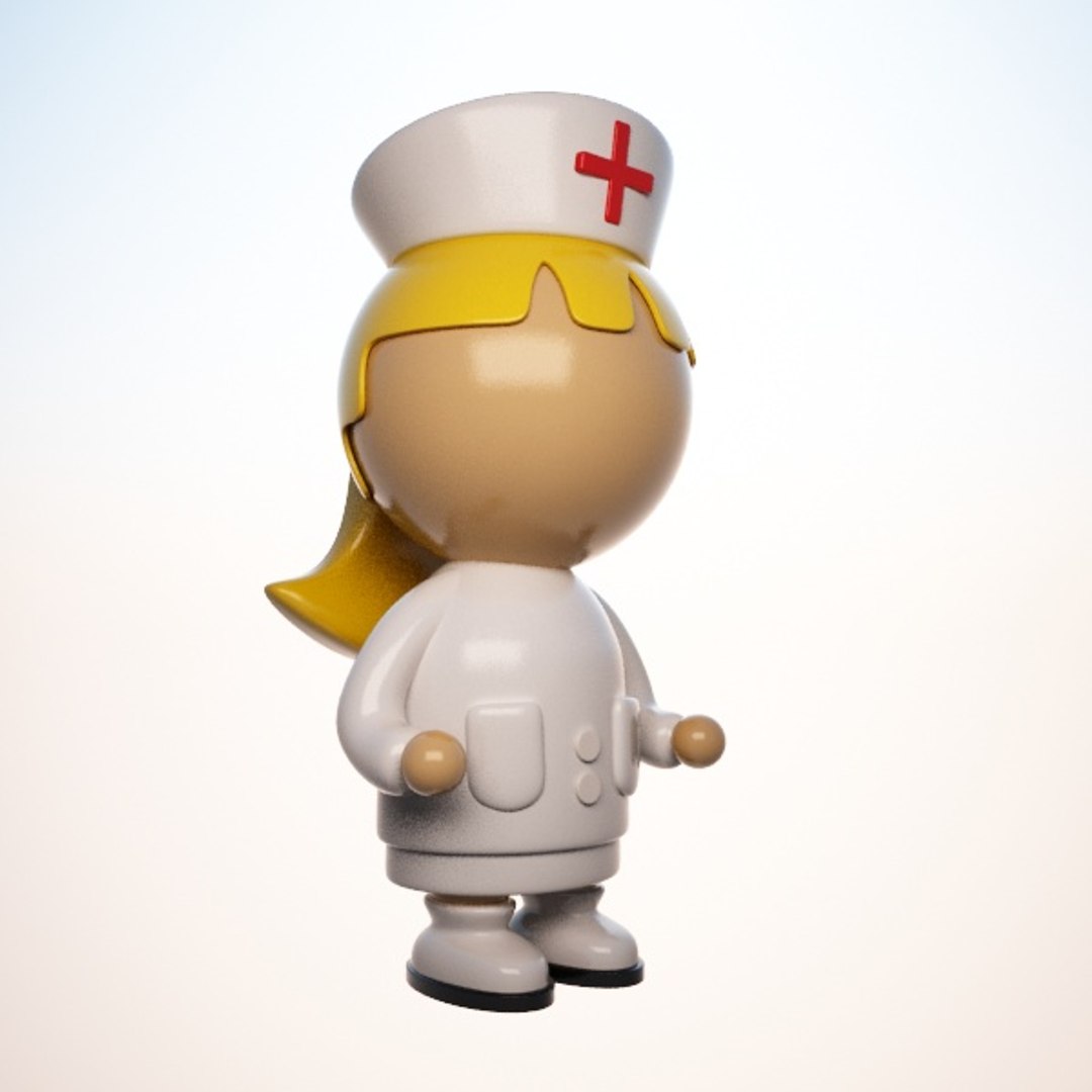 Max Nurse Character Cartoon