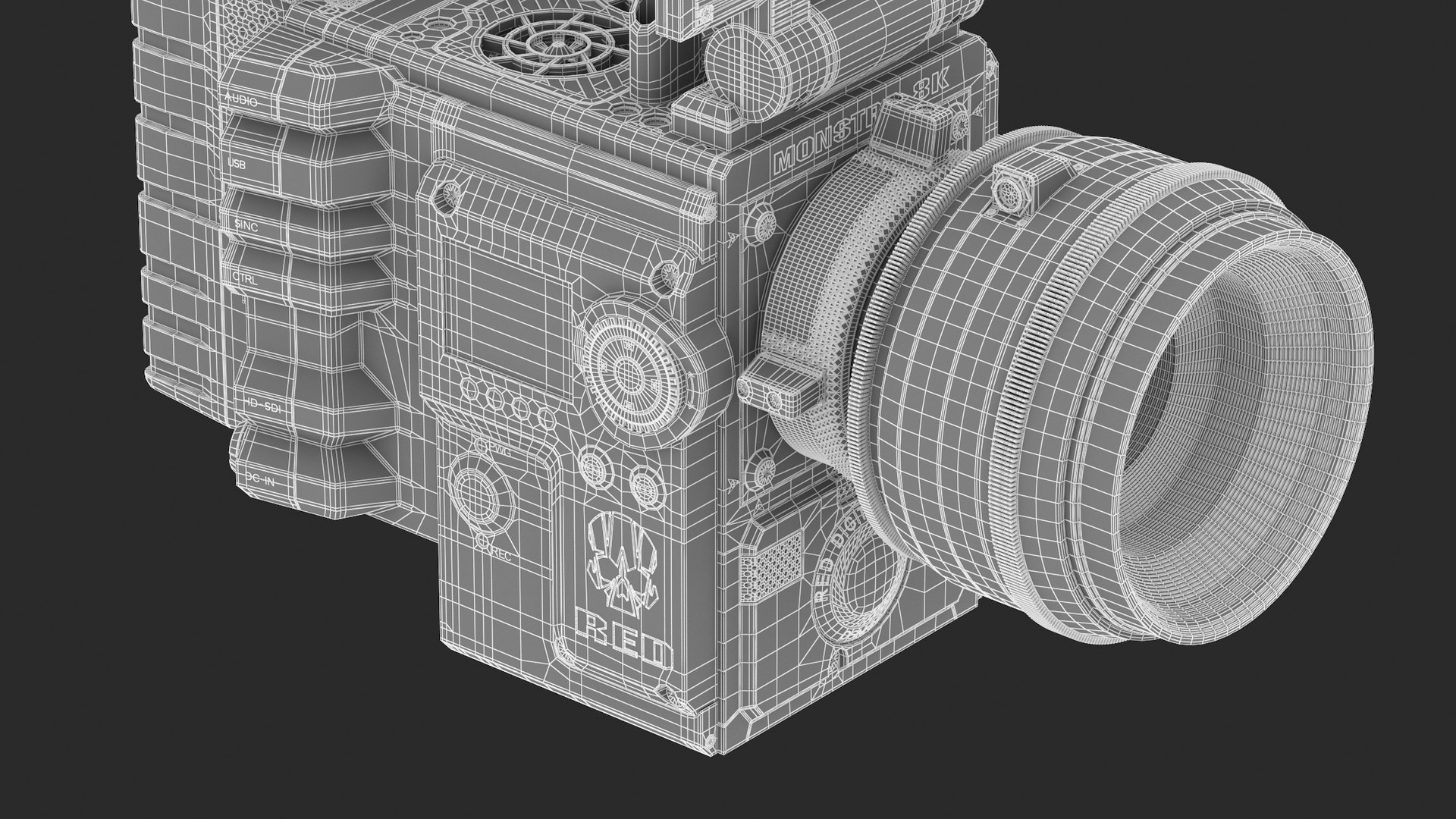 Red weapon camera 3D model - TurboSquid 1572606