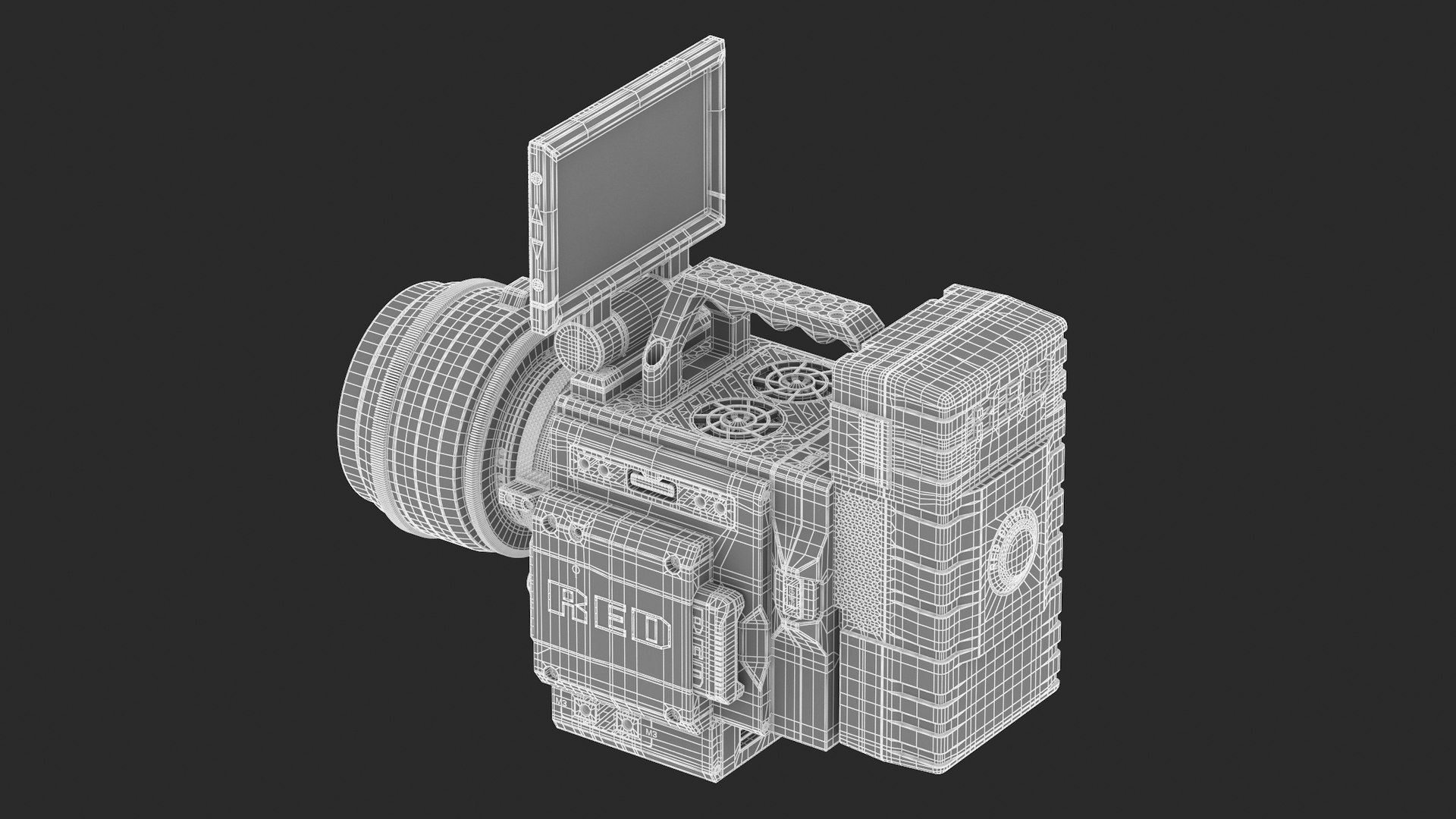 Red weapon camera 3D model - TurboSquid 1572606